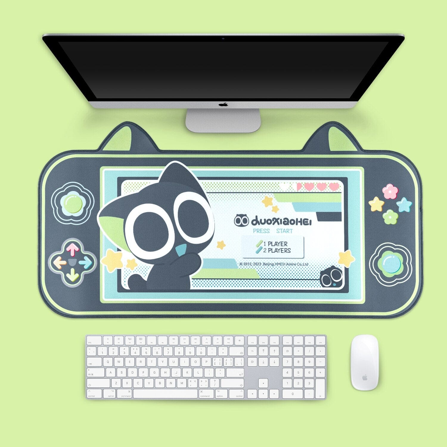 Desk Pad com Descanso de Pulso Gatinho Gamer – GatoGeek